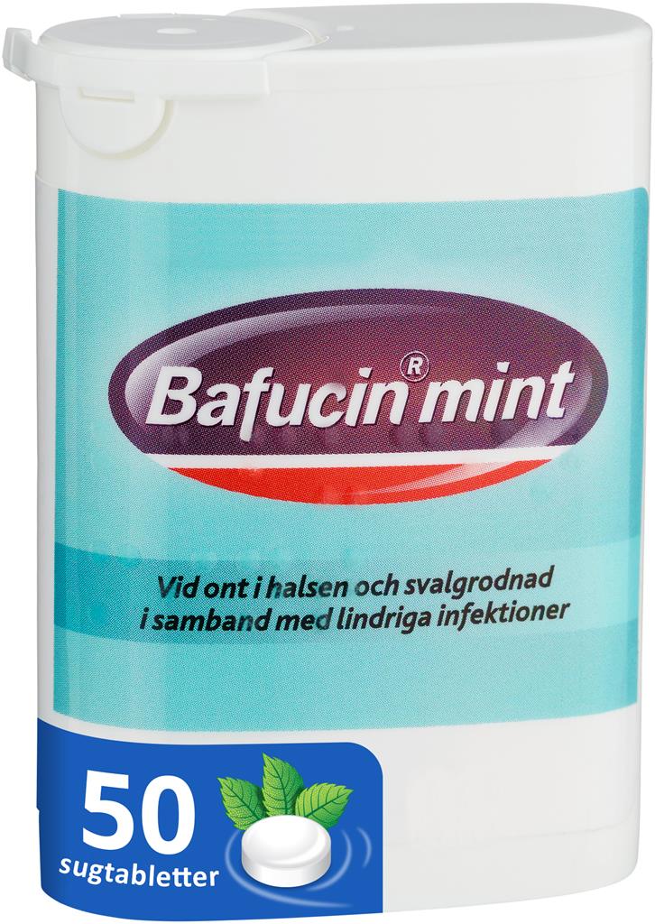 Köp Bafucin Mint, sugtablett, 50 st | Apoteket.se