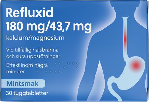 Köp Refluxid, tuggtablett 180 mg / 43,7 mg, 30 st | Apoteket.se