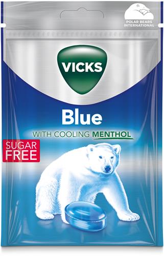 Köp Vicks Blue Extra Strong Sugar Free, 72 g | Apoteket.se