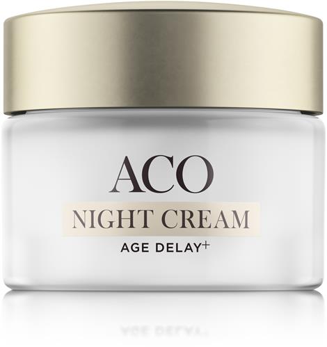 Köp ACO Face Age Delay+ Night Cream, 50 ml | Apoteket.se