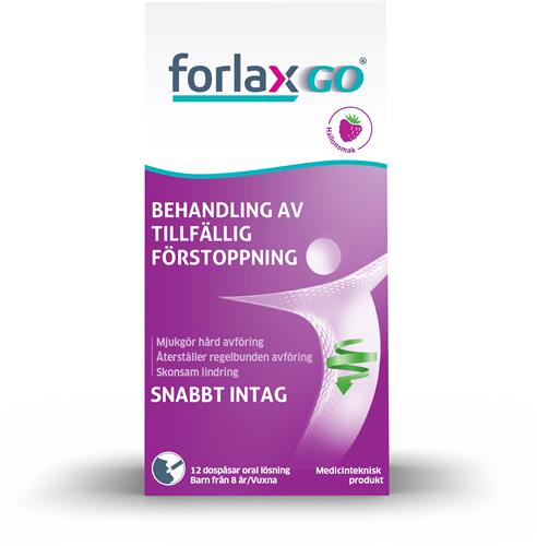 Köp ForlaxGo Mot tillfällig förstoppning, 12 st | Apoteket.se