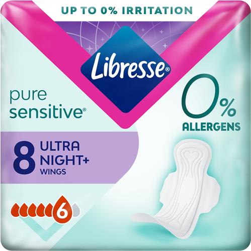 Köp LIBRESSE Ultra Night Pure Binda, 8 st | Apoteket.se