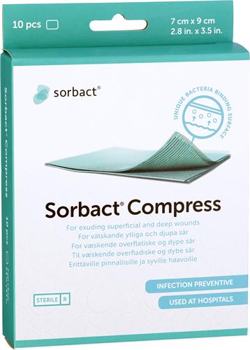 Köp Sorbact Compress 7 x 9 cm, 10 st | Apoteket.se