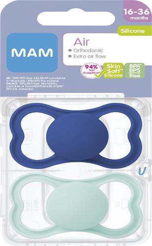 Köp MAM Air Blue 16-36m, 2 st | Apoteket.se