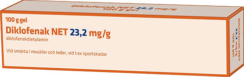 Köp Diklofenak NET, gel 23,2 mg/g, 100 g | Apoteket.se